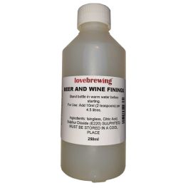 Lovebrewing Beer and Wine Finings 250ml - Love Brewing